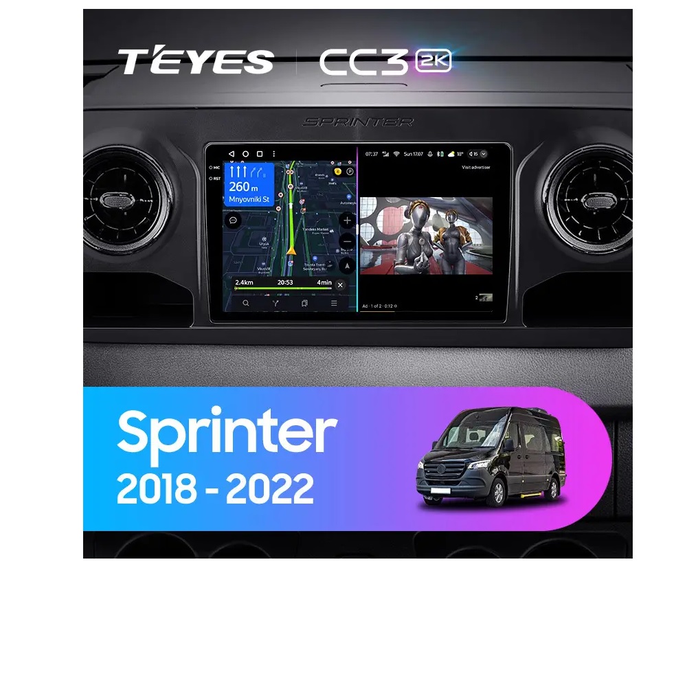 Штатна магнітола Teyes CC3 2k 4+64 Gb Mercedes-Benz Sprinter 2018-2022 10" ᐉ купити в інтернет ...