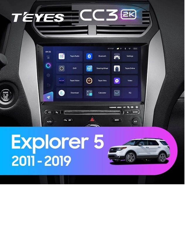Штатна магнітола Teyes CC3 2k 6+128 Gb Ford Explorer 5 2011-2019 (B) 10 ...
