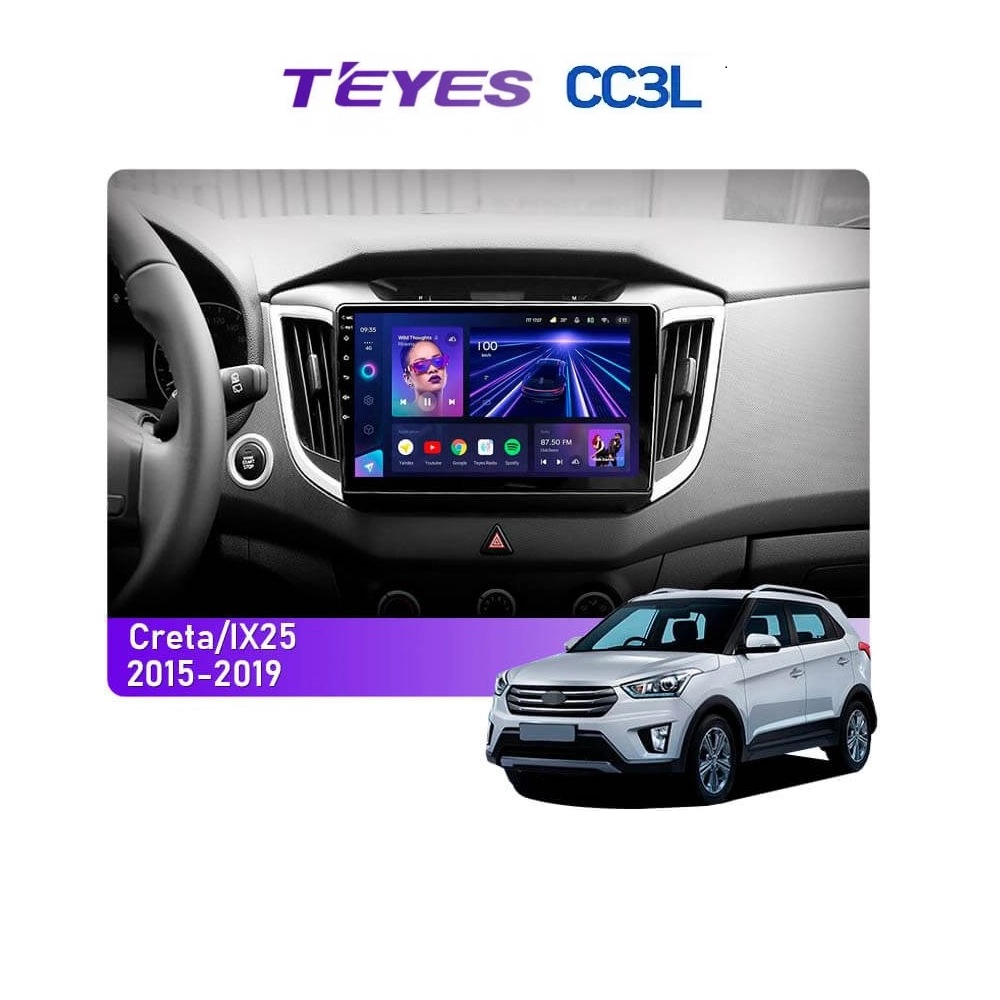 Штатна магнітола Teyes CC3L 4+32 Gb Hyundai Creta IX25 2015-2019 10" ᐉ купити в інтернет ...